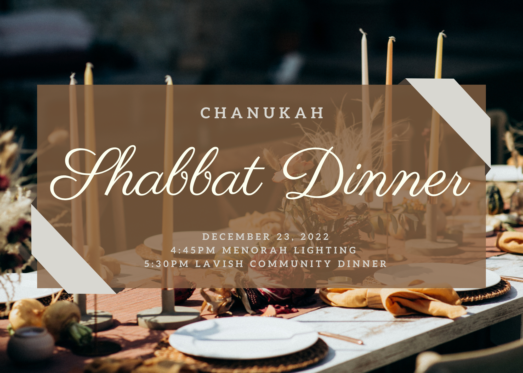 Community Shabbat Dinner